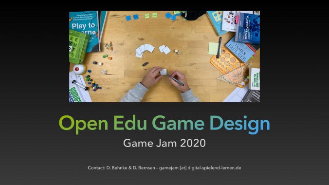 Welcome! – Open Edu Game Design Jam 2020